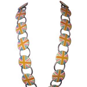 Peter Max | Jewelry | Rare Runway Peter Max Pastel British Flag Button ...